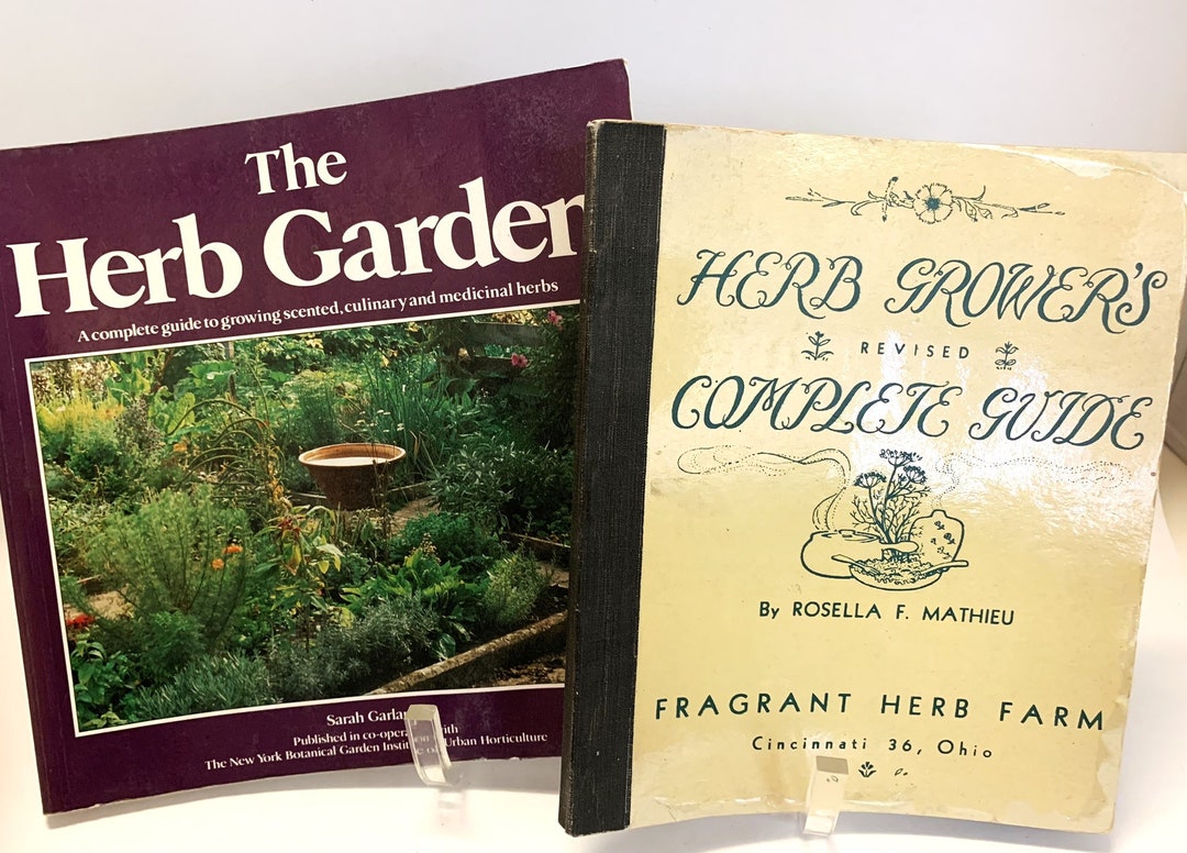 2 Vintage Herb Garden Books Soft Cover 1951 & 1984 Uses of Herbs ...