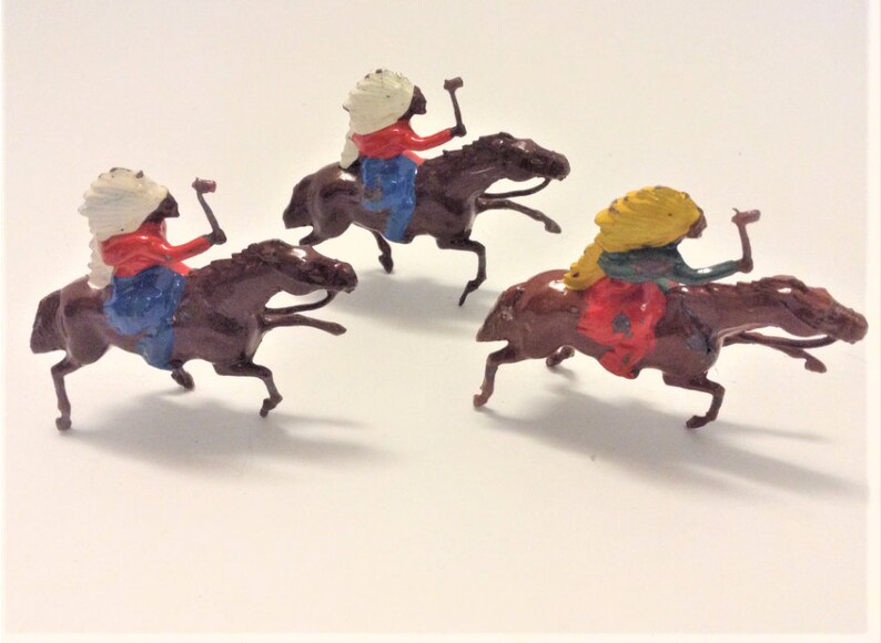 Lot of 12 Miniature Lead Native American Indians Britains and | Etsy