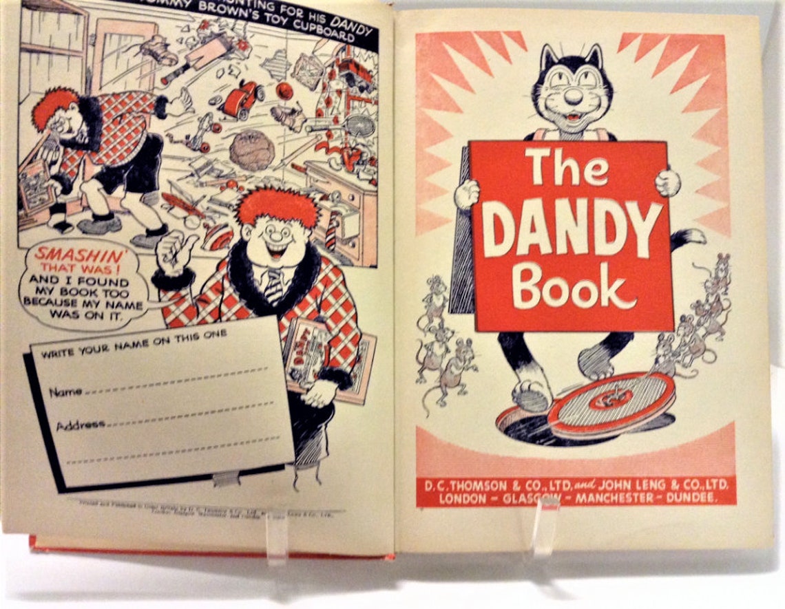 1950s the Dandy Book Korky the Cat Hard Cover Vintage - Etsy