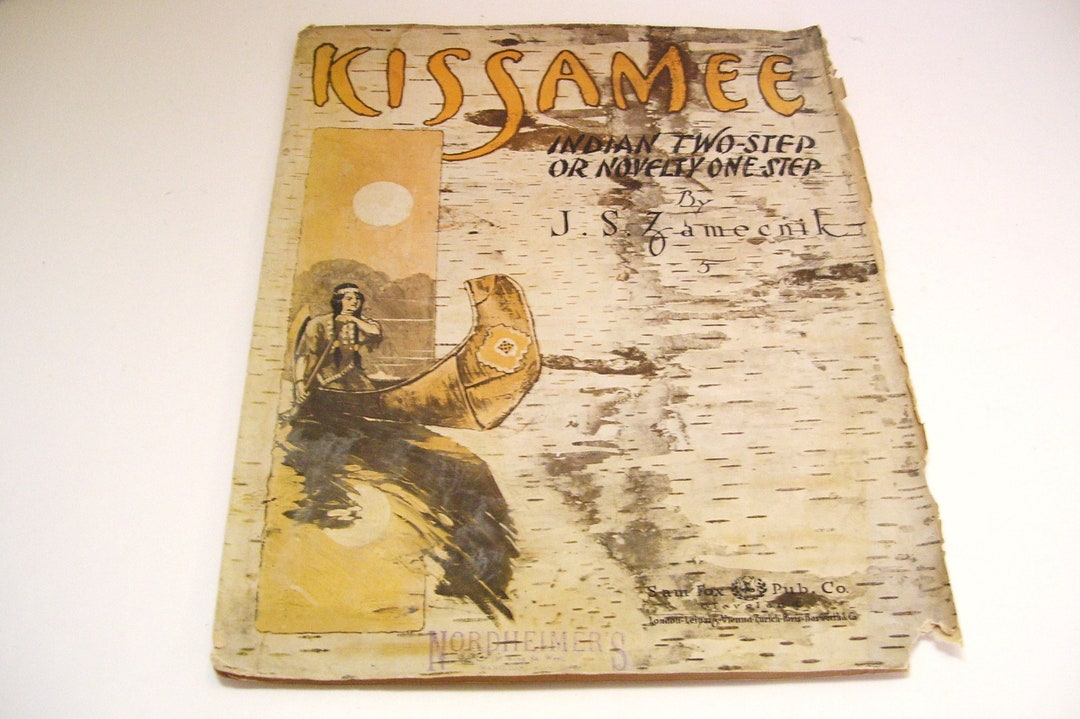 1914 Sheet Music - Kissamee Indian Two Step or Novelty One Step - Etsy
