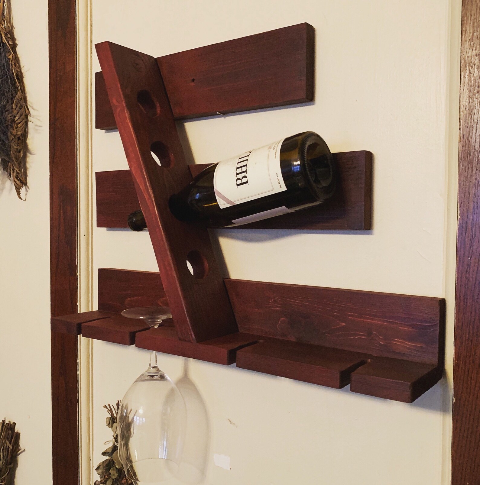 4 Bottle Wine Rack - Etsy