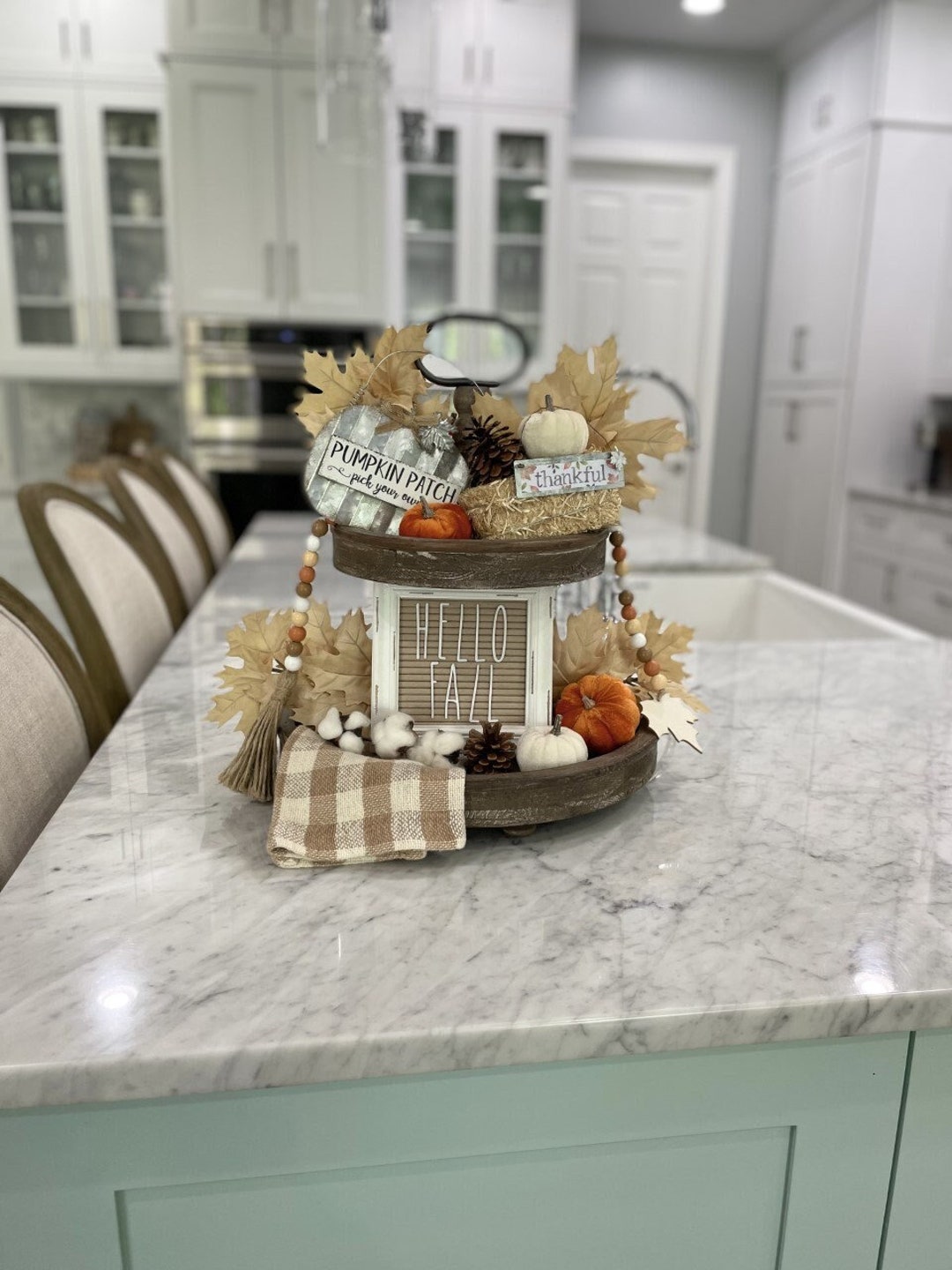 29 Items FALL DOUBLE Sided Thanksgiving Tiered Tray Bundle - Etsy