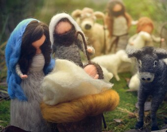 Felted nativity | Etsy