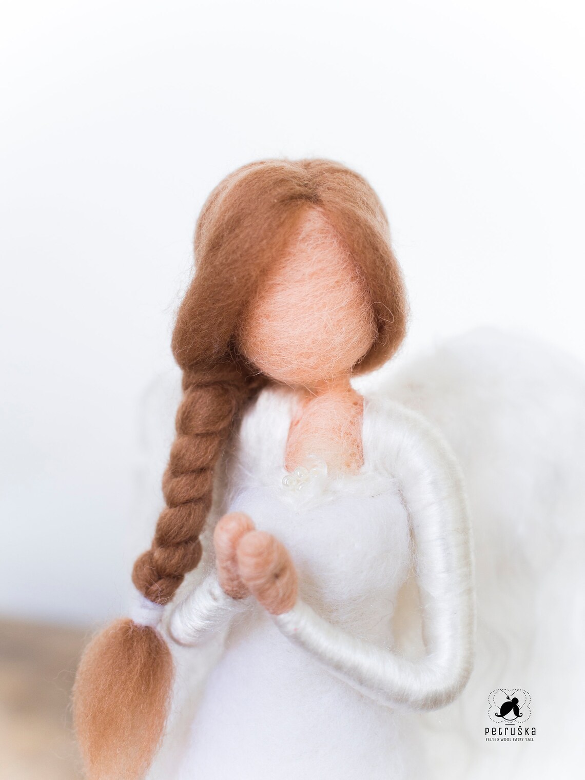 Needle Felted Angel Figurine Statue Nativity Scene Christmas - Etsy