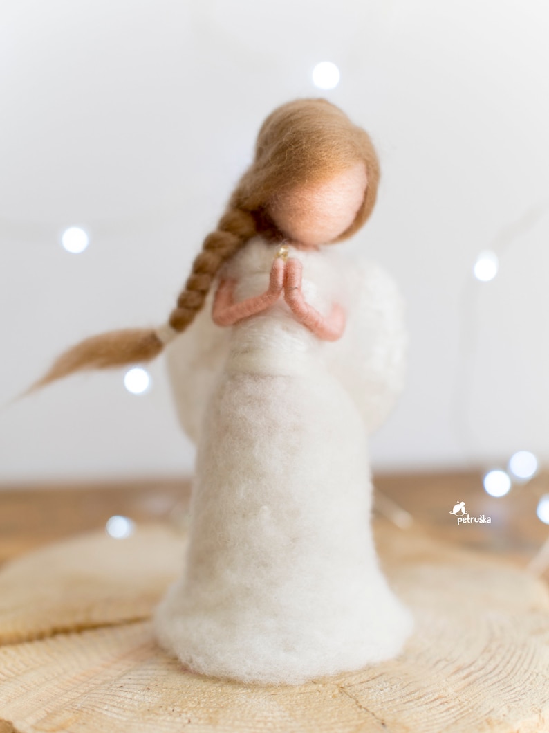 Needle Felted Angel Figurine Statue Nativity Scene Christmas - Etsy