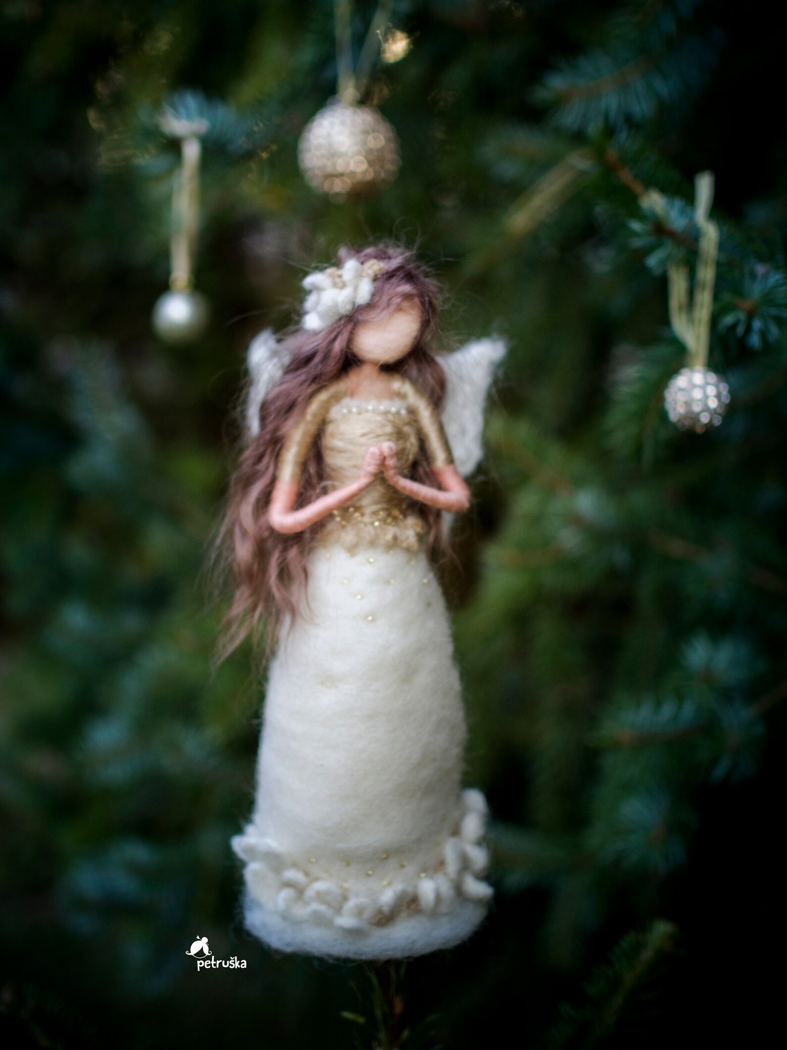 Angel Tree Topper, Christmas Angel Figurine - Etsy