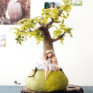 Felted Personalized Family Tree Sculpture, Personalized Family Portrait ...