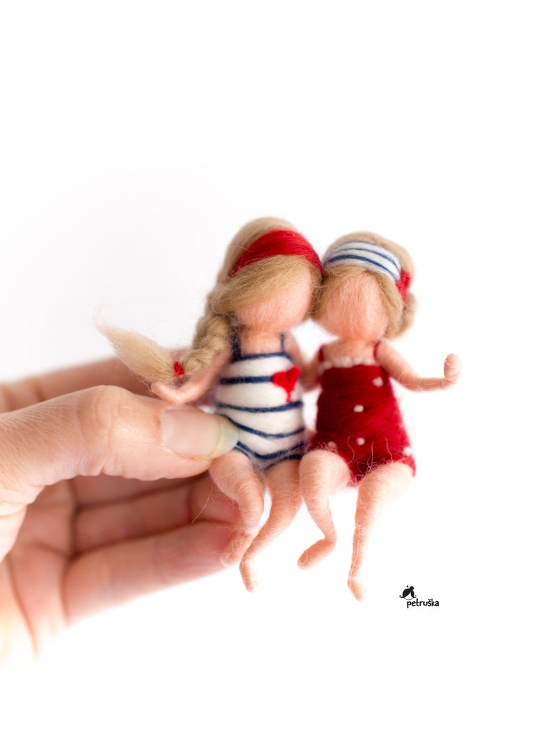 Best Friend Gift Set Wool Dolls, Personalized Doll, Needle Felted - Etsy