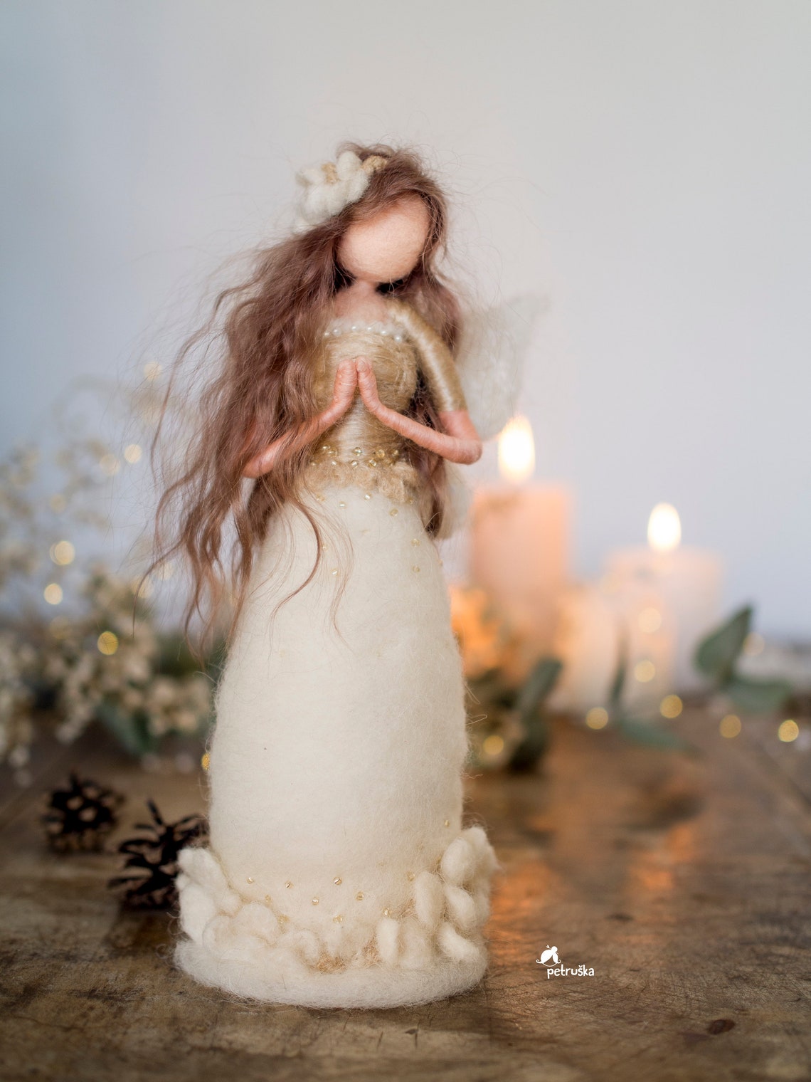Angel Tree Topper, Christmas Angel Figurine - Etsy