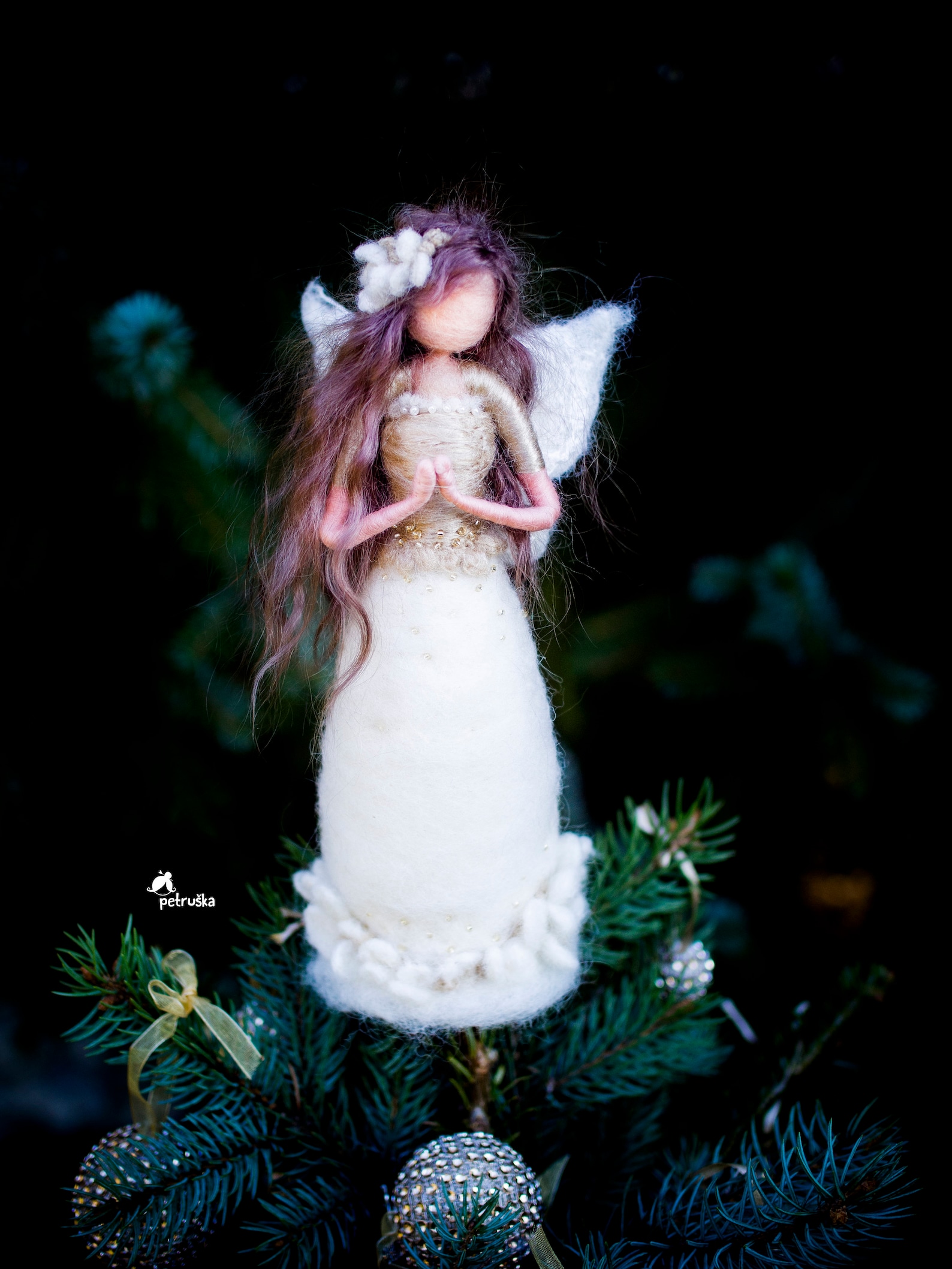 Angel Tree Topper, Christmas Angel Figurine - Etsy