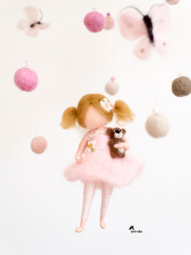 Pink Fairy Hanging Mobile - Baby Shower Mobile - Its a Girl - Baby Girl ...