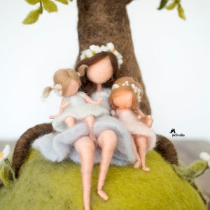 Felted Personalized Family Tree Sculpture, Personalized Family Portrait ...