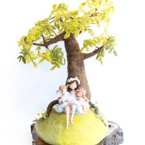 Felted Personalized Family Tree Sculpture, Personalized Family Portrait ...