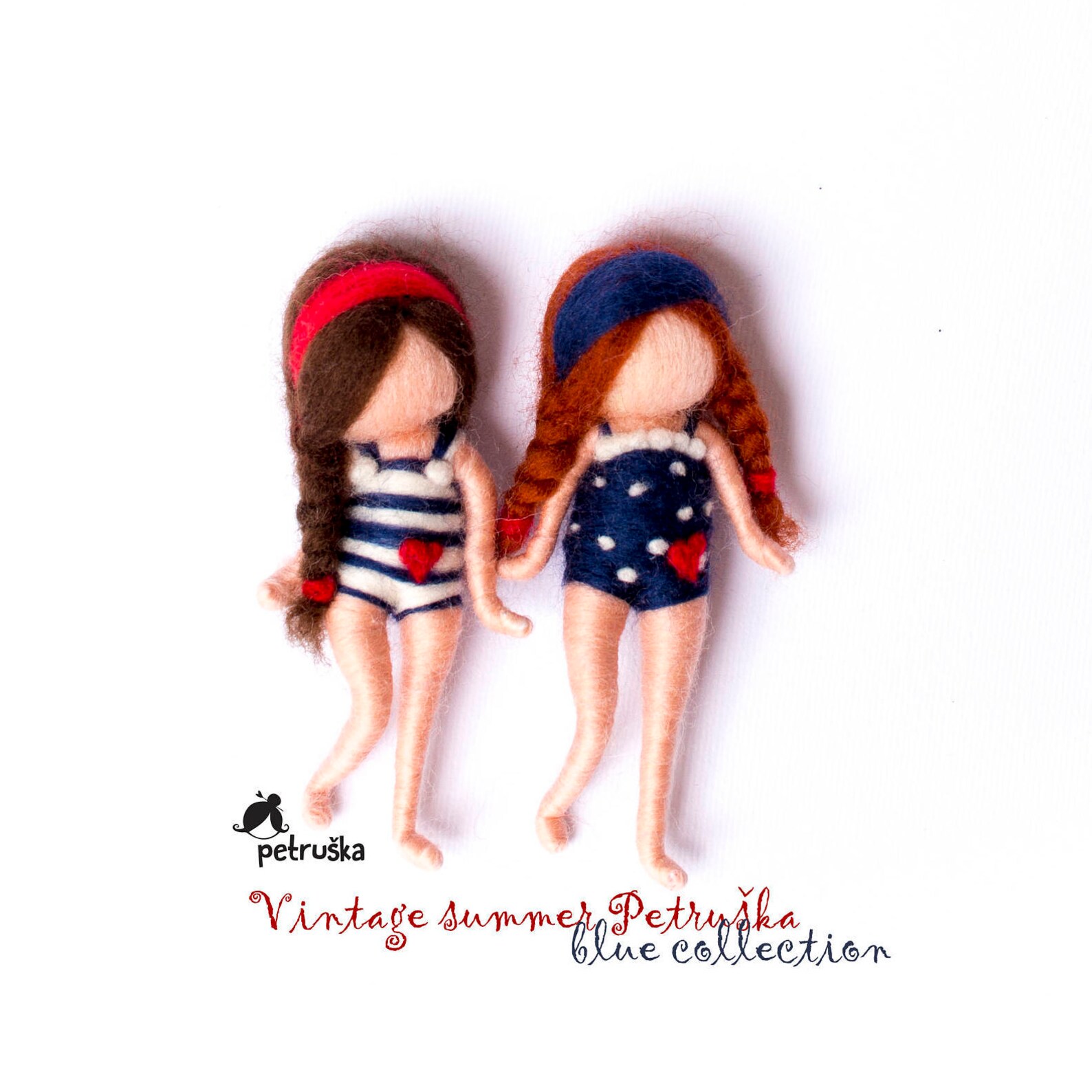 Best Friend Gift Set Wool Dolls Personalized Doll Needle | Etsy