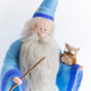 Needle Felted MERLIN Figurine, Wizard Sculpture, Personalized Gifts ...