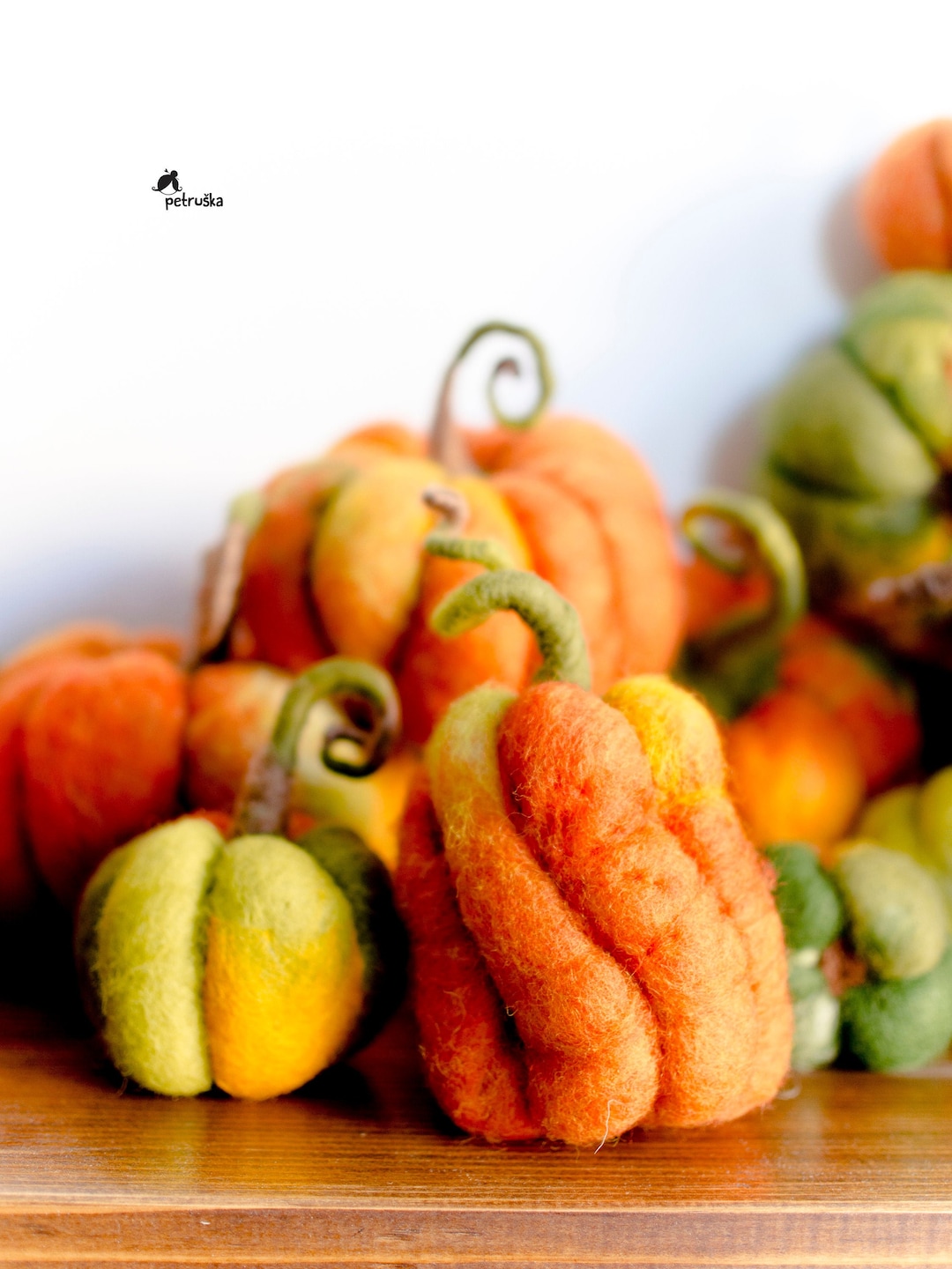 Wool Felt Pumpkins, Fall Decor, Autumn Decorations, DIFFERENT SETS - Etsy