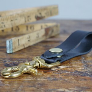 Leather Key Chain, Key Lanyard, Belt Loop Key Holder, Handmade Key Fob ...