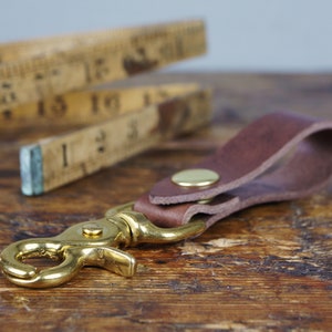 Leather Key Chain, Key Lanyard, Belt Loop Key Holder, Handmade Key Fob ...