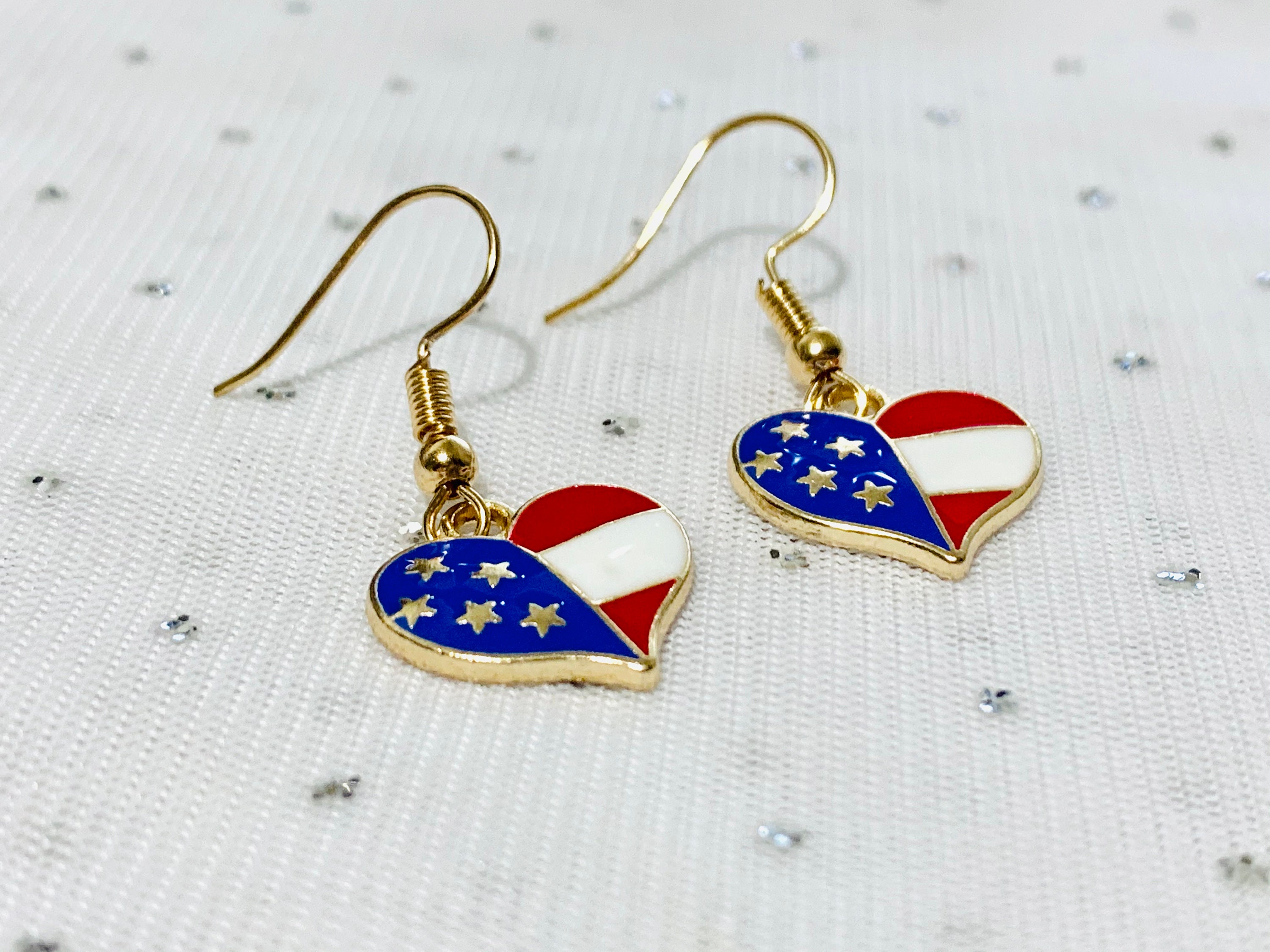 Fourth of July Earrings American Flag Earrings Cute | Etsy