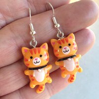 Cute Siamese Cat Enamel Dangle Earrings for Kitty Lovers – Perfect Cat ...