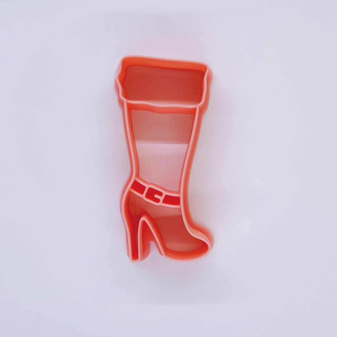 MRS CLAUS BOOT - Polymer Clay Ornament Cutter - Clay Imprint - Embossed ...