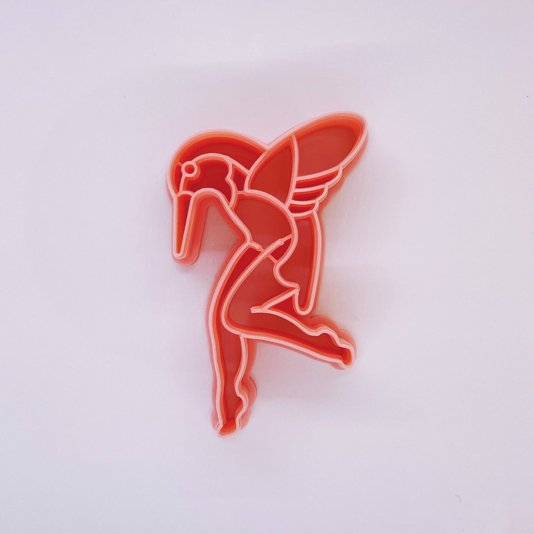LADY HUMMINGBIRD - Polymer Clay Cutter - Clay Imprint - Embossed Stamp ...