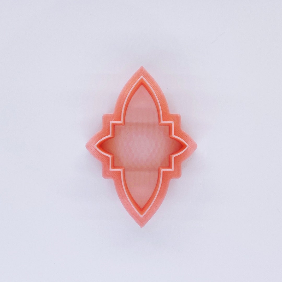 VESPER - Polymer Clay Cutter - Clay Imprint - Embossed Stamp - Earrings ...