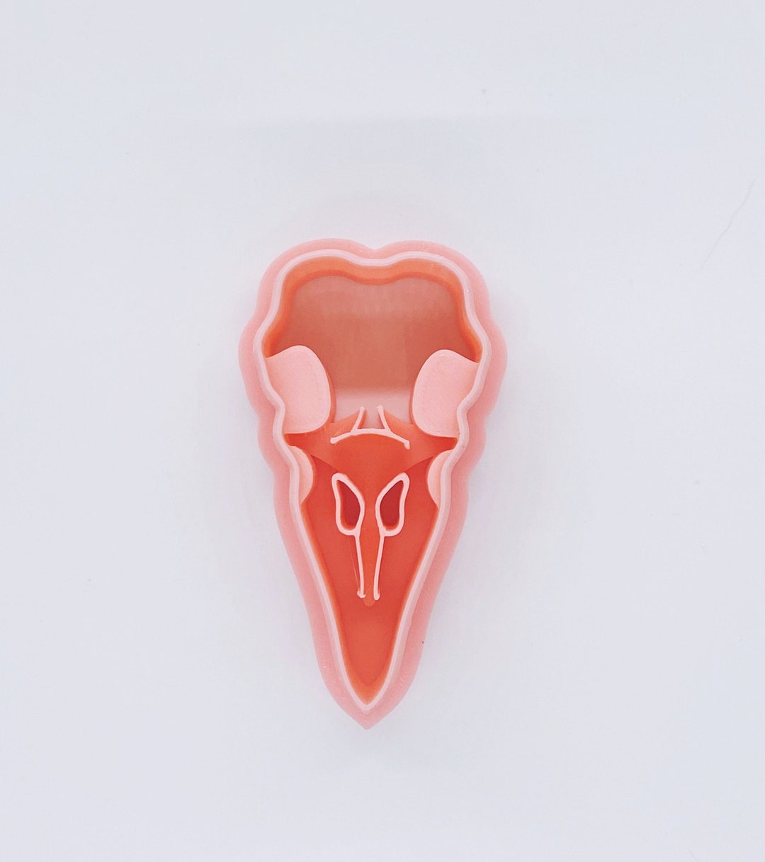 BIRD SKULL - Polymer Clay Cutter - Clay Imprint - Embossed Stamp ...