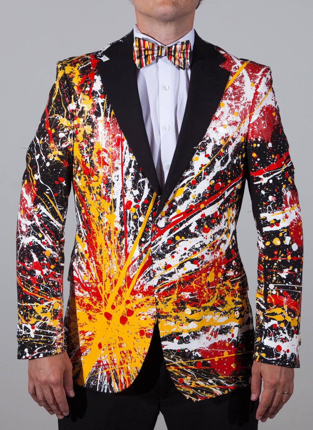 Men's Hand Painted Jacket Blazer Suit Kansas City Chiefs Football Team ...