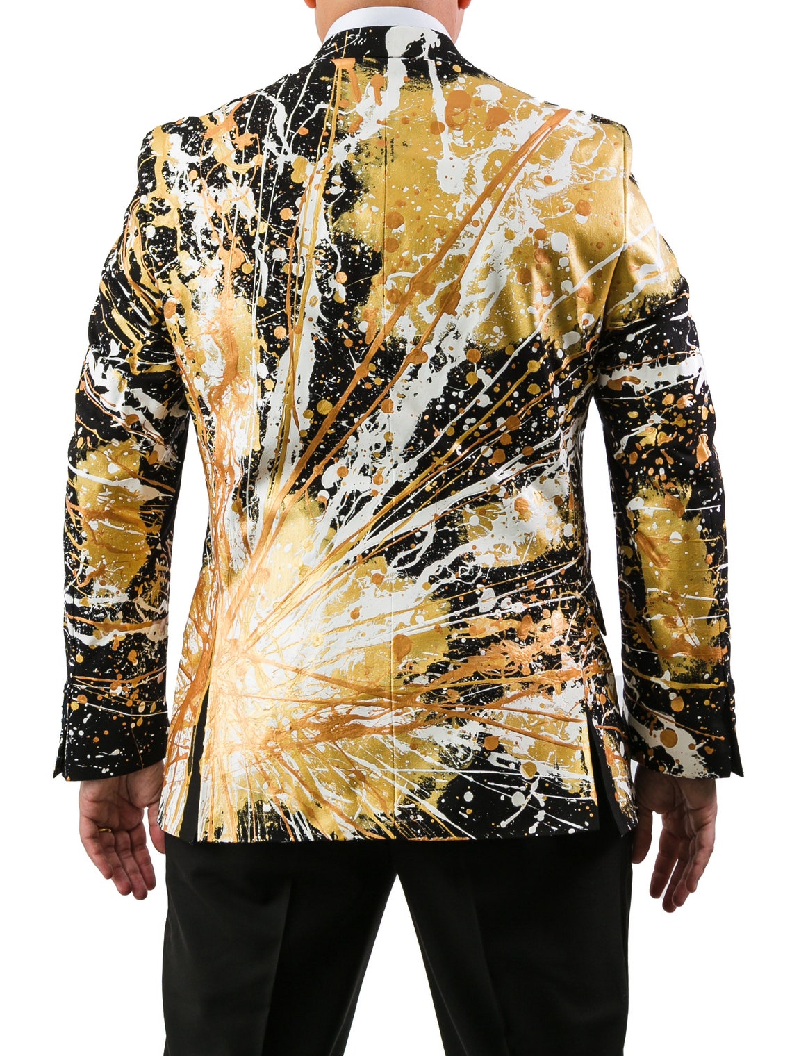 Gold Painted Carnival Costume for Men - Mardi Gras Suit Gold- Mardi ...