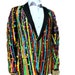 Rainbow Painted Jacket - Rainbow Costume for Men - Mardi Gras Costume ...