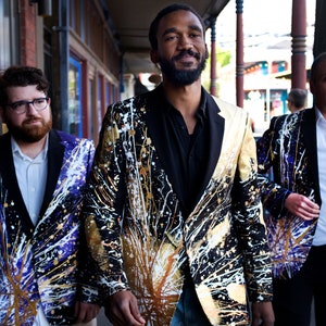 Gold Painted Carnival Costume for Men - Mardi Gras Suit Gold- Mardi ...