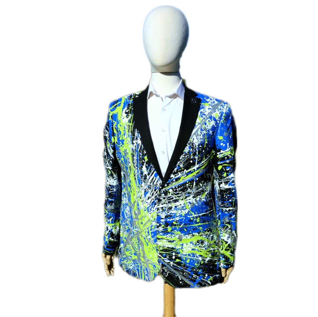 Men's Hand Painted Jacket Blazer Suit Seattle Seahawks - Etsy