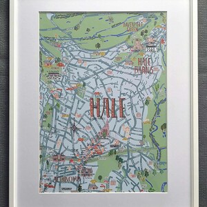 Illustrated Map of Hale, Hale Barns. A3 Print Only. Unframed and ...
