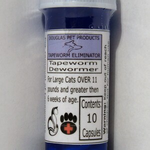 Cat and Kitten Tapeworm Wormer for All Sizes, You Choose.... - Etsy