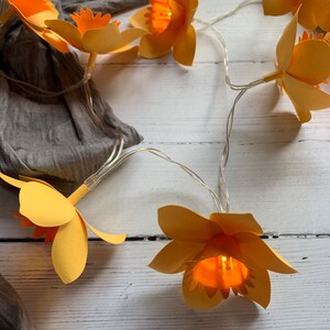 Paper Daffodil Flower LED Fairy String Lights - Etsy UK