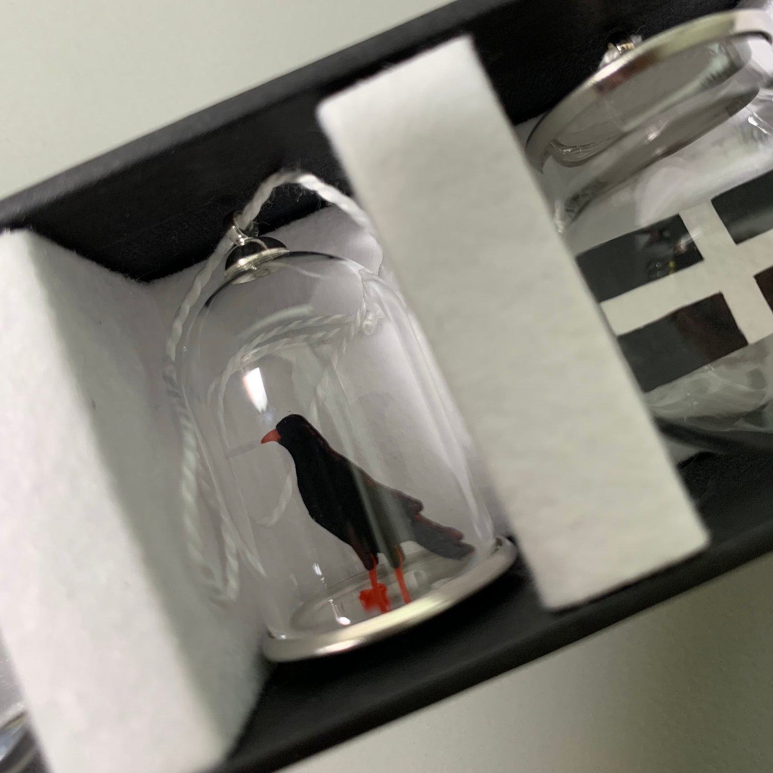Cornish Flag Chough and Coat of Arms Miniature Hanging Glass - Etsy UK