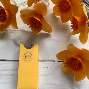 Paper Daffodil Flower LED Fairy String Lights - Etsy
