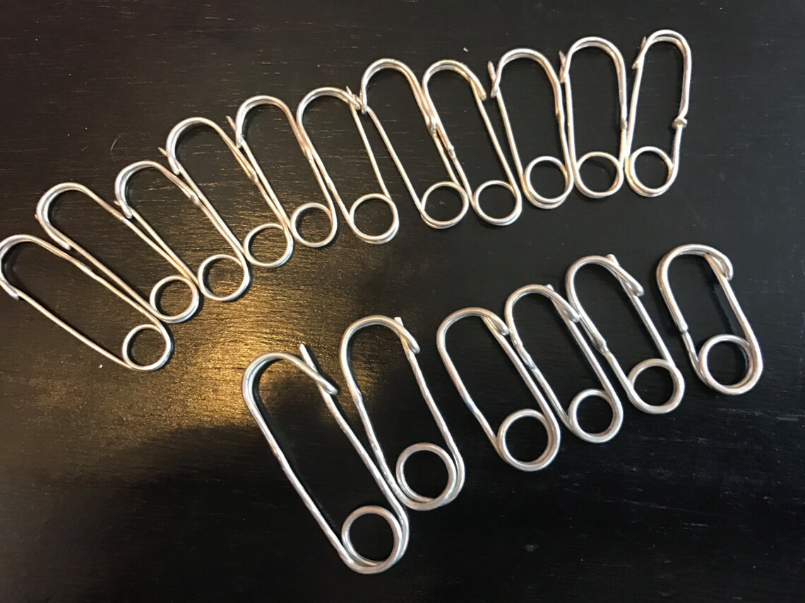 Handmade Sterling Silver Safety Pin | Etsy