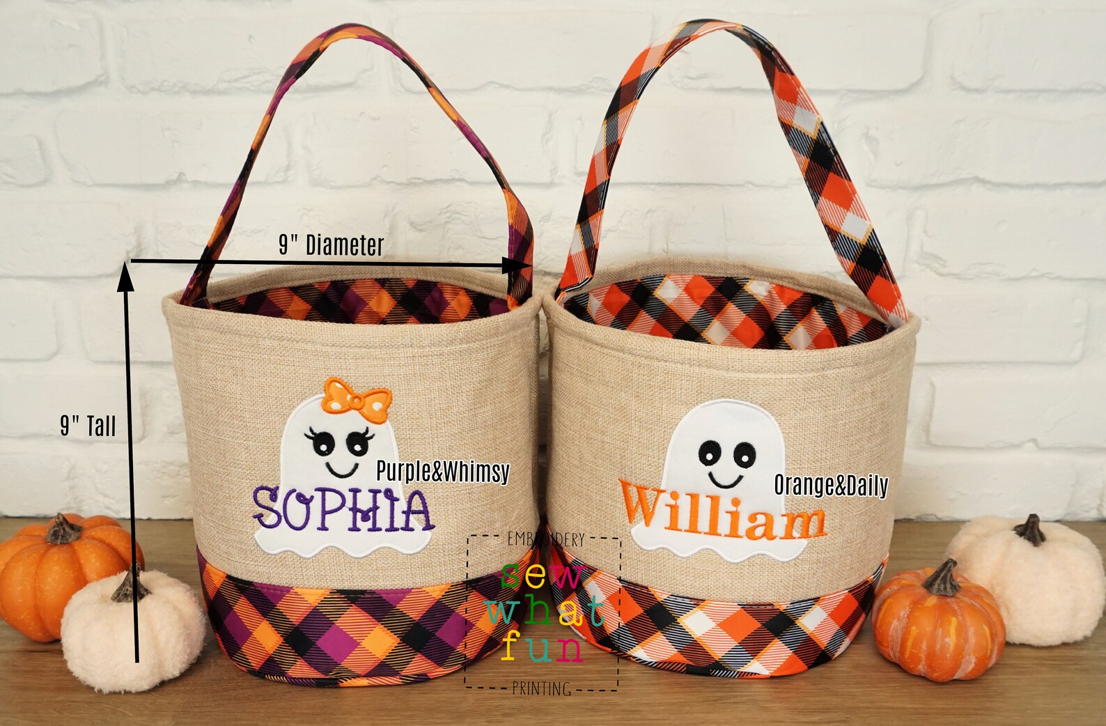 Trick or Treat Bag Trick-or-treat Bucket Halloween Bucket - Etsy