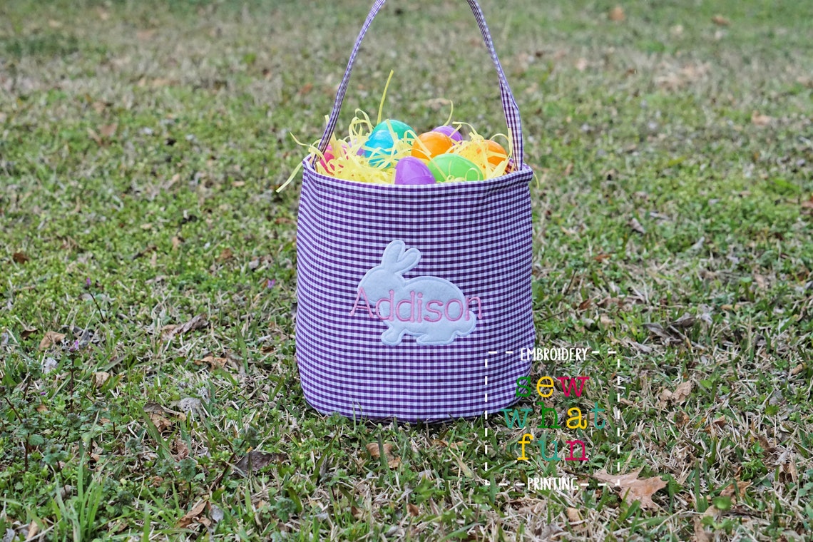 Easter Basket Personalized Easter Basket Monogram Easter - Etsy