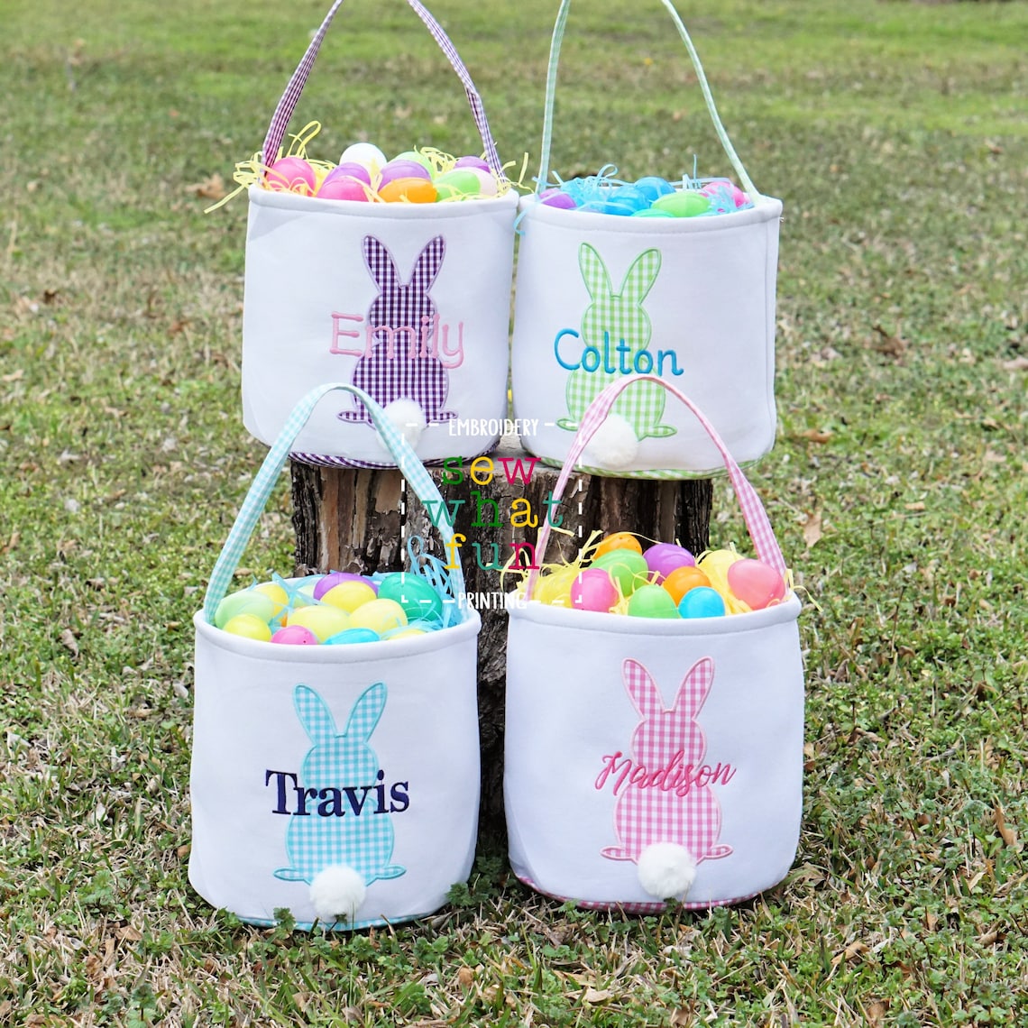 Easter Basket Personalized Easter Basket Monogram Easter - Etsy