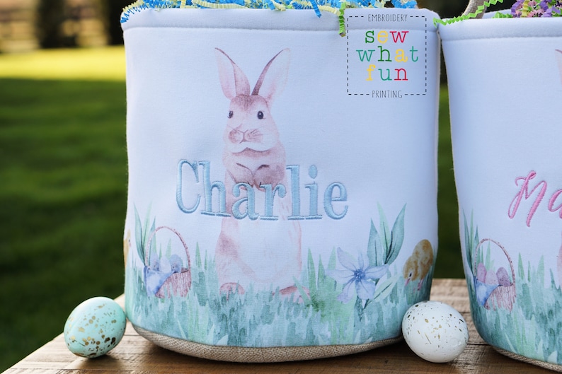 Easter Basket Personalized Easter Basket Monogram Easter - Etsy