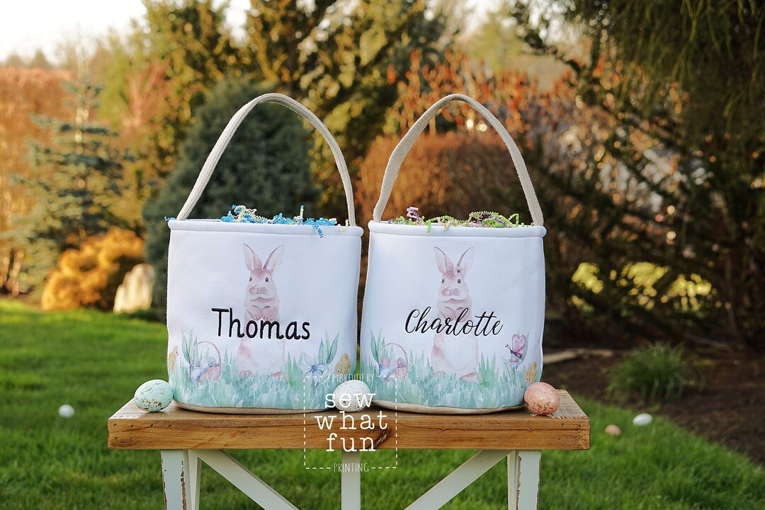 Easter Basket Personalized Easter Basket Monogram Easter - Etsy