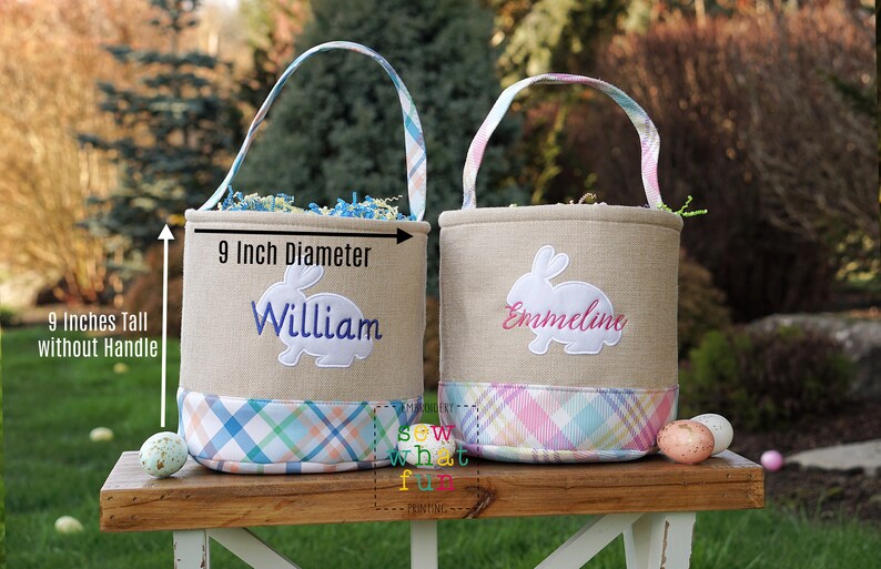 Easter Basket Personalized Easter Basket Monogram Easter - Etsy
