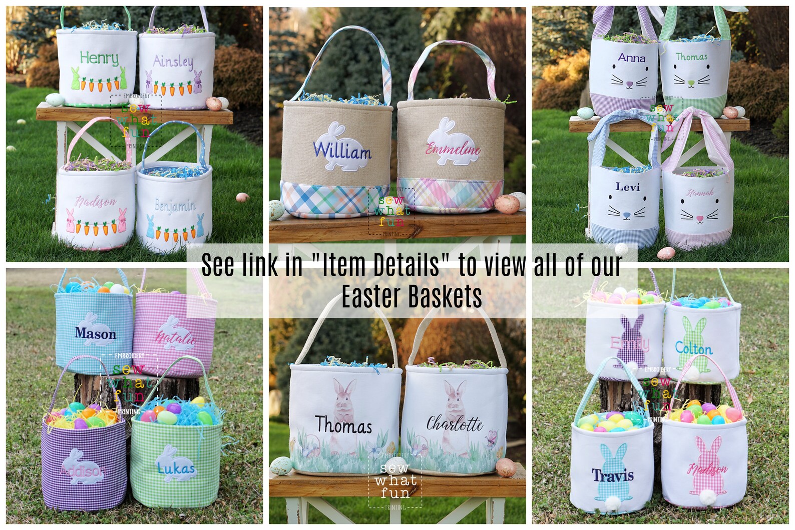 Easter Basket Personalized Easter Basket Monogram Easter - Etsy