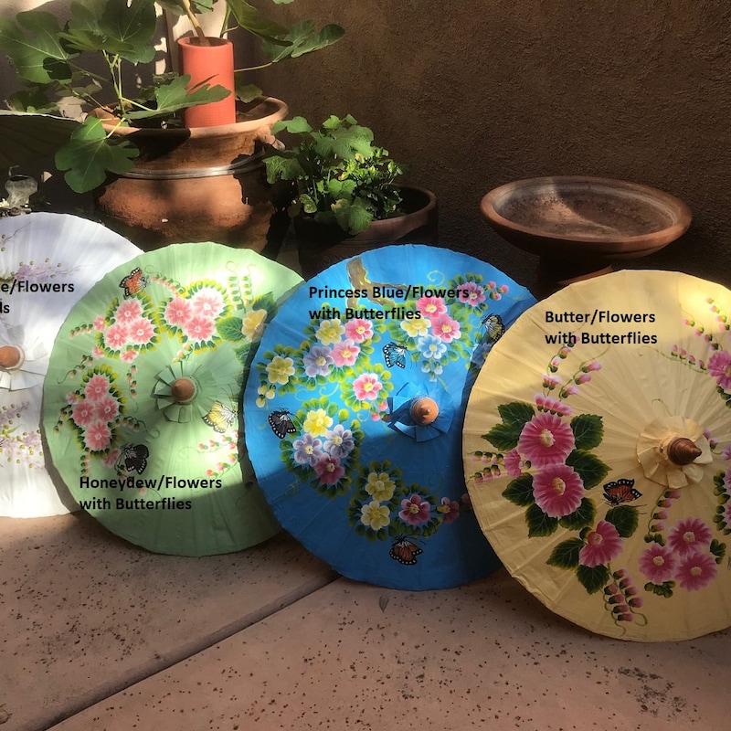 Hand Painted Parasol - Etsy