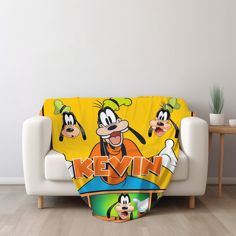 Personalized Goofy Blanket, Goofy Bedding Set Goofy Themed Birthday ...