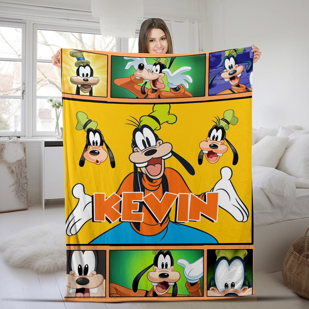 Personalized Goofy Blanket, Goofy Bedding Set Goofy Themed Birthday ...