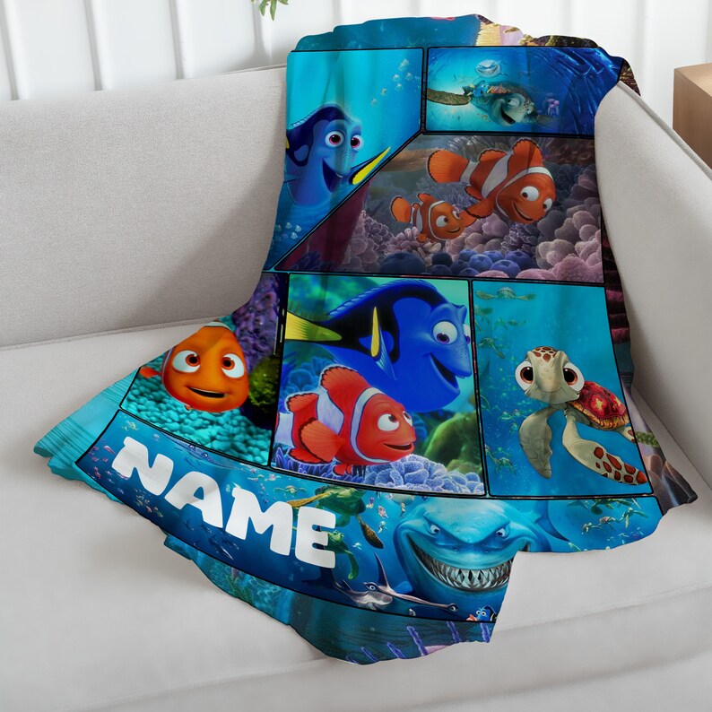 Personalized Disney Finding Nemo Blanket,custom Name Finding Dory Baby ...